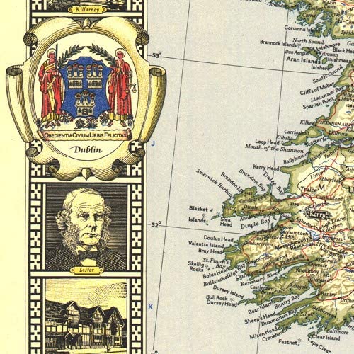 National Geographic: British Isles 1949 – Historic Wall Map Series – 26 ...