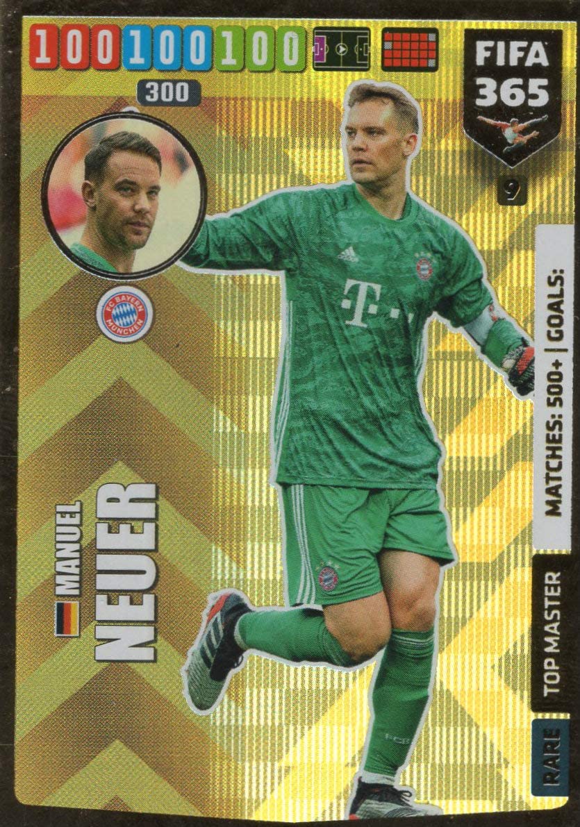 Panini ADRENALYN XL FIFA 365 2020 MANUEL NEUER TOP MASTER CARD – BAYERN ...