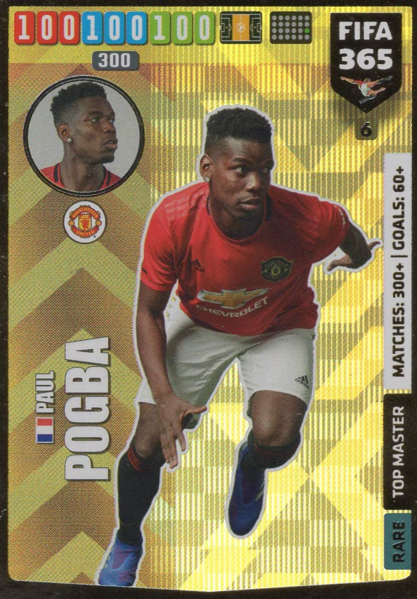 Panini ADRENALYN XL FIFA 365 2020 PAUL POGBA TOP MASTER CARD ...