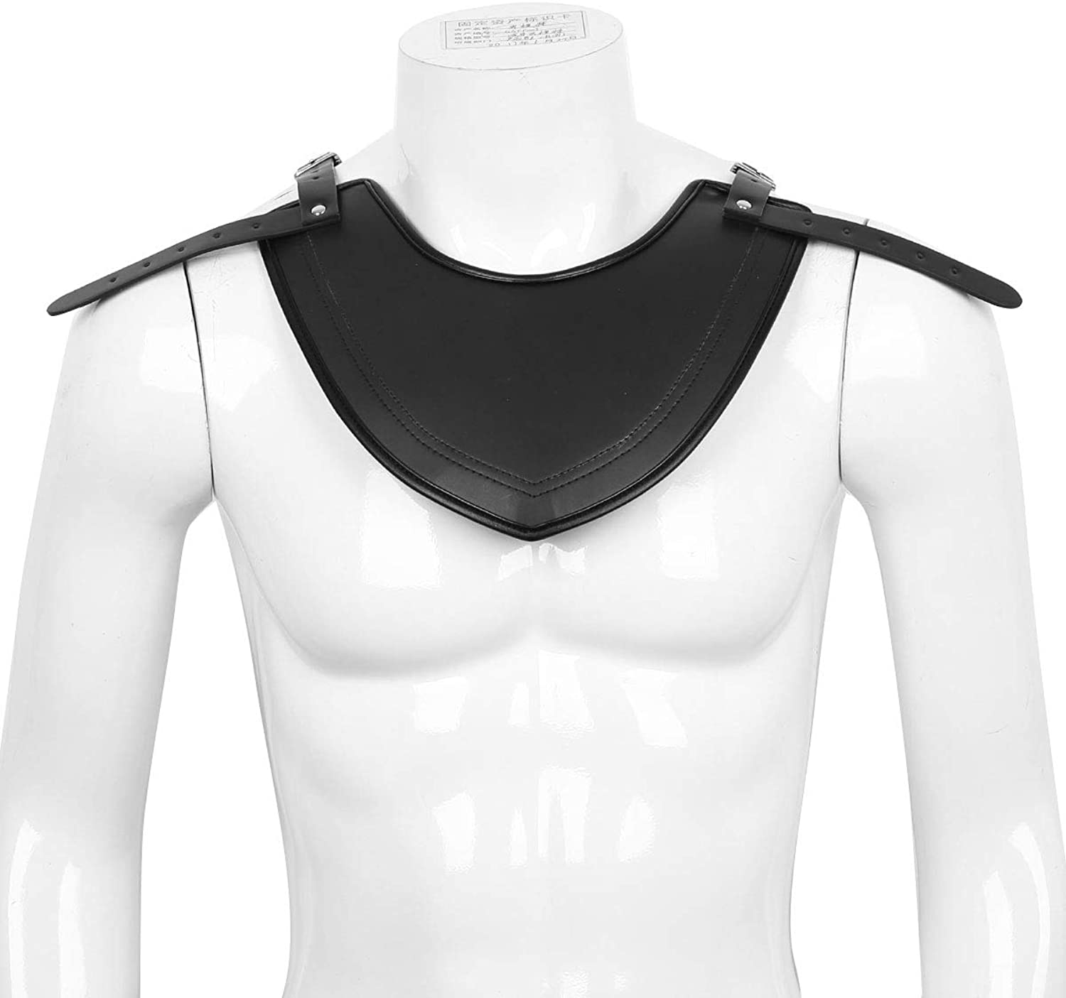 iiniim Men’s PU Leather Knights Templar Plate Armor Neck Protector ...