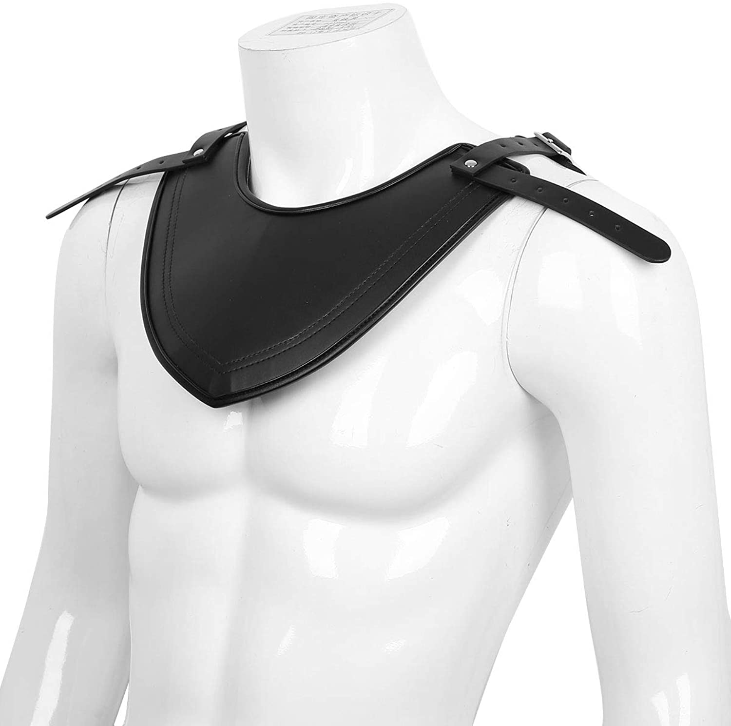 iiniim Men’s PU Leather Knights Templar Plate Armor Neck Protector ...