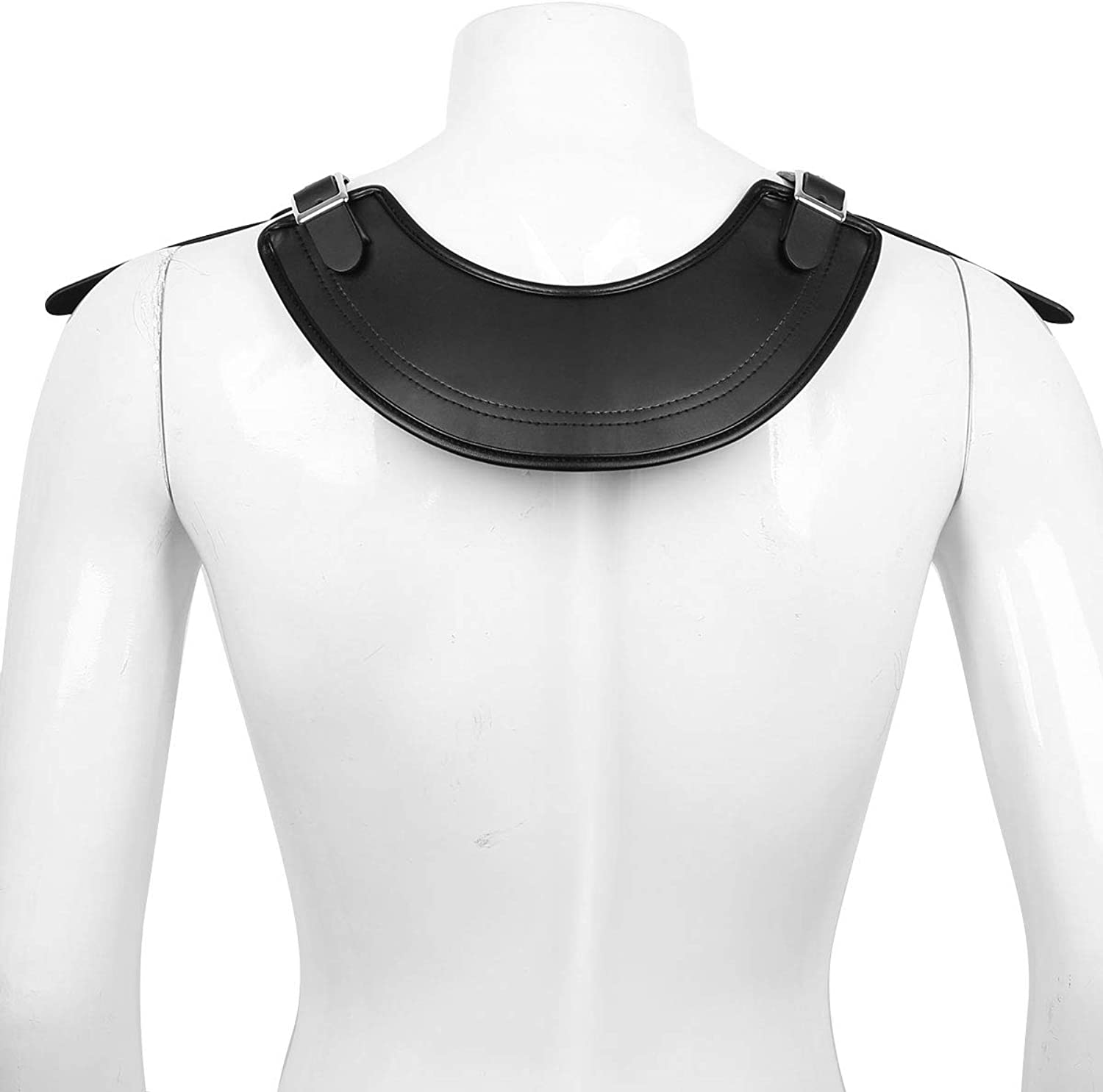 iiniim Men’s PU Leather Knights Templar Plate Armor Neck Protector ...