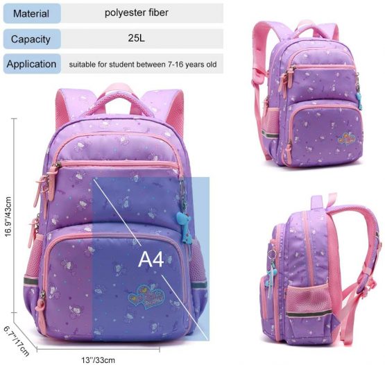 VBIGER School Bags for Girls Boys Lightweight Waterproof Lovely Cute ...