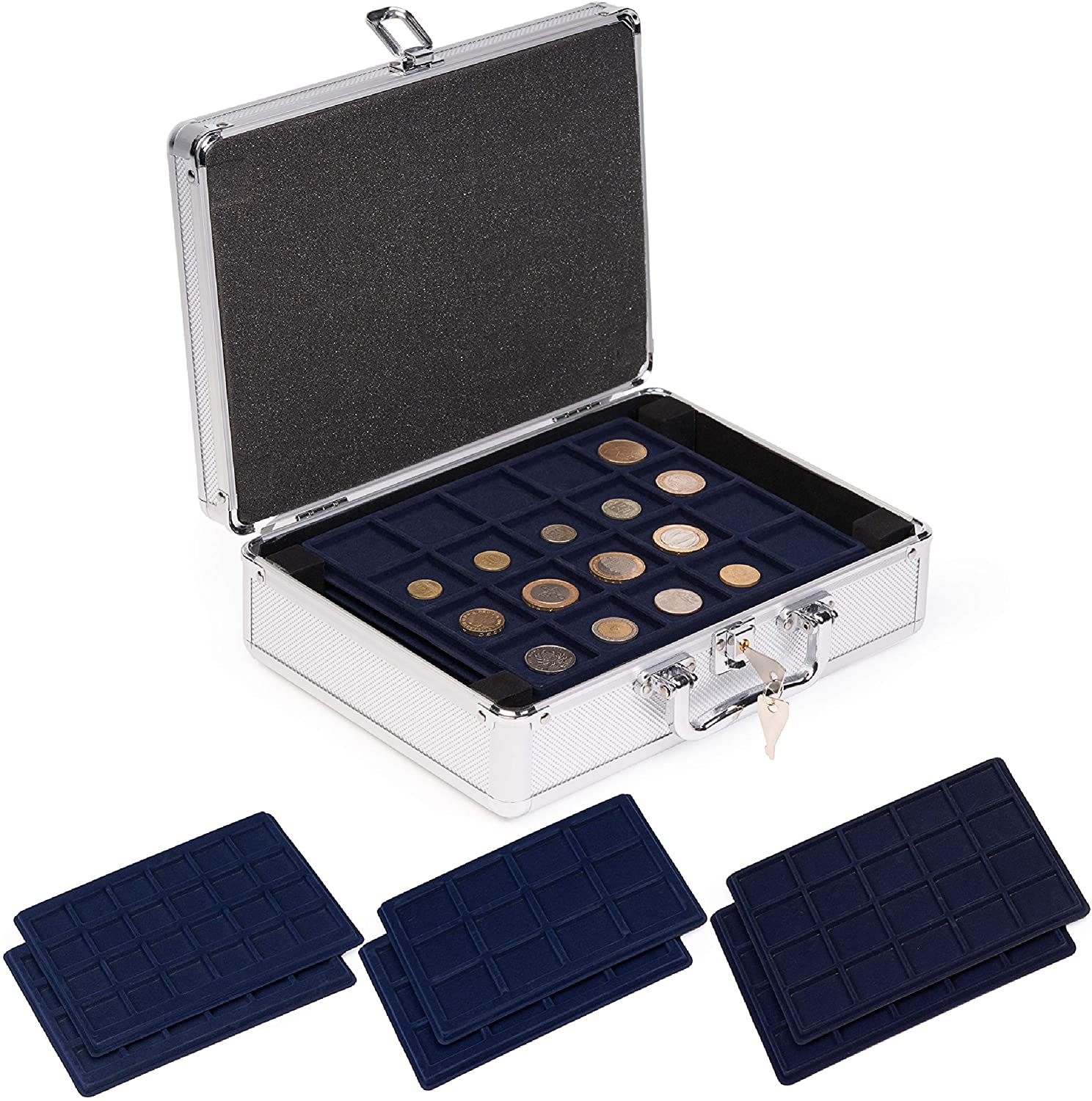 Matana – Premium Aluminium Lockable Coin Collectors Gift Storage Case ...
