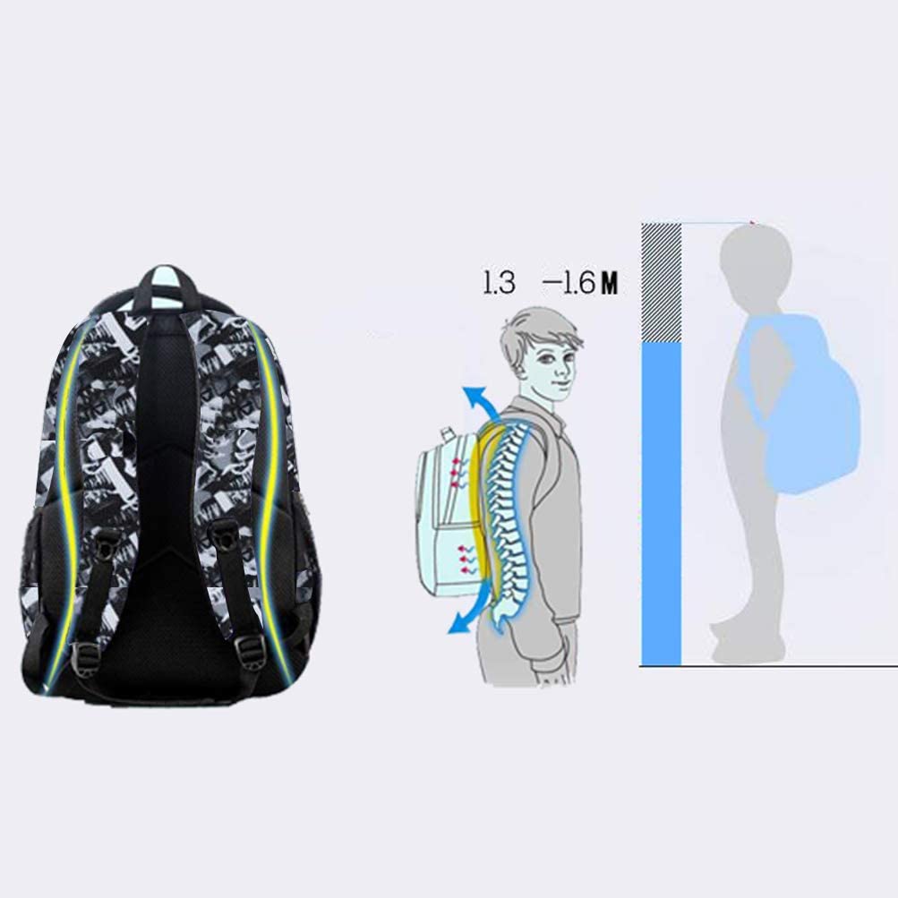 Asge School Backpack Boys Teenagers School Bags Girls Satchel Ergonomic ...
