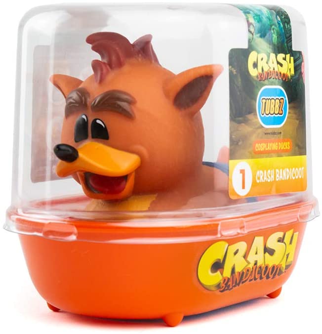TUBBZ Crash Bandicoot Crash Collectible Rubber Duck Figurine – Official ...