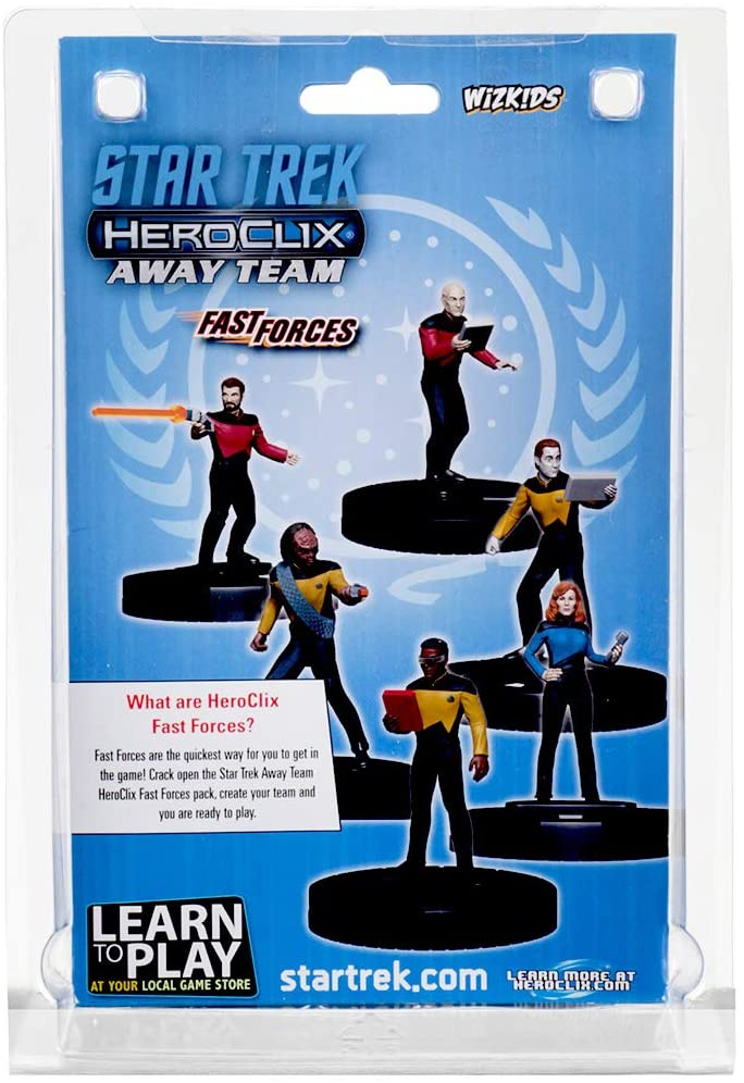 WizKids Star Trek HeroClix Away Team: The Next Generation Fast Forces ...