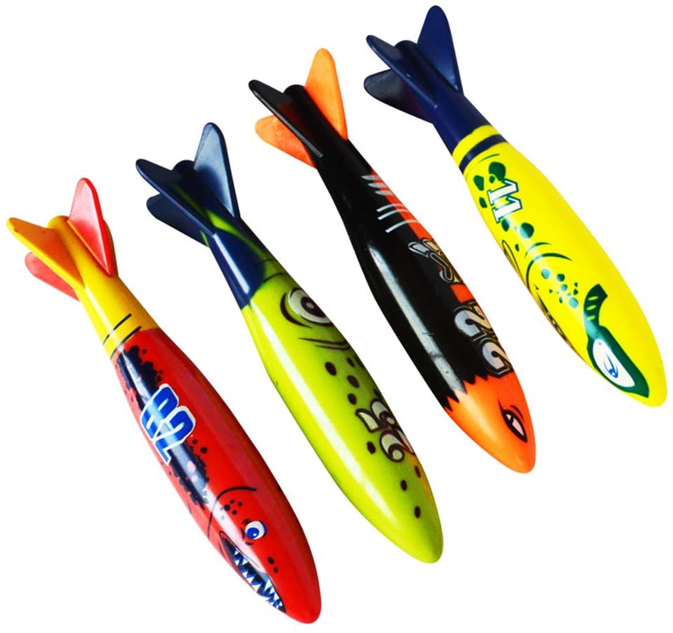 Topways® Diving Pool Toys Set, Dive Rings Sticks Diving Torpedo for ...