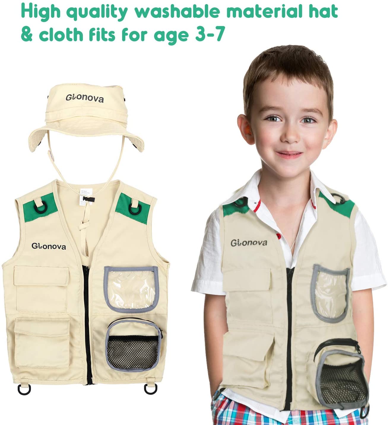 Glonova Kids Explorer Kit for Boys Girls, Adventure Exploration Kit ...