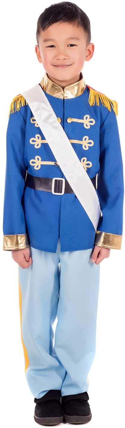 Kids Prince Charming Costume Boys Fairytale Hero Royal Outfit – Large ...