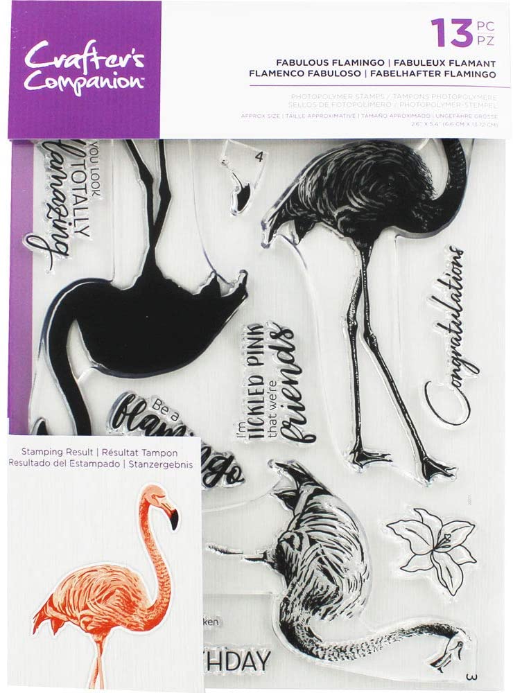 Crafters Companion Layering Stamp – Fabulous Flamingo – TopToy USA