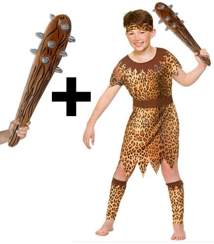 MFD Stone Age Cave Boy + Inflatable Club Large – TopToy