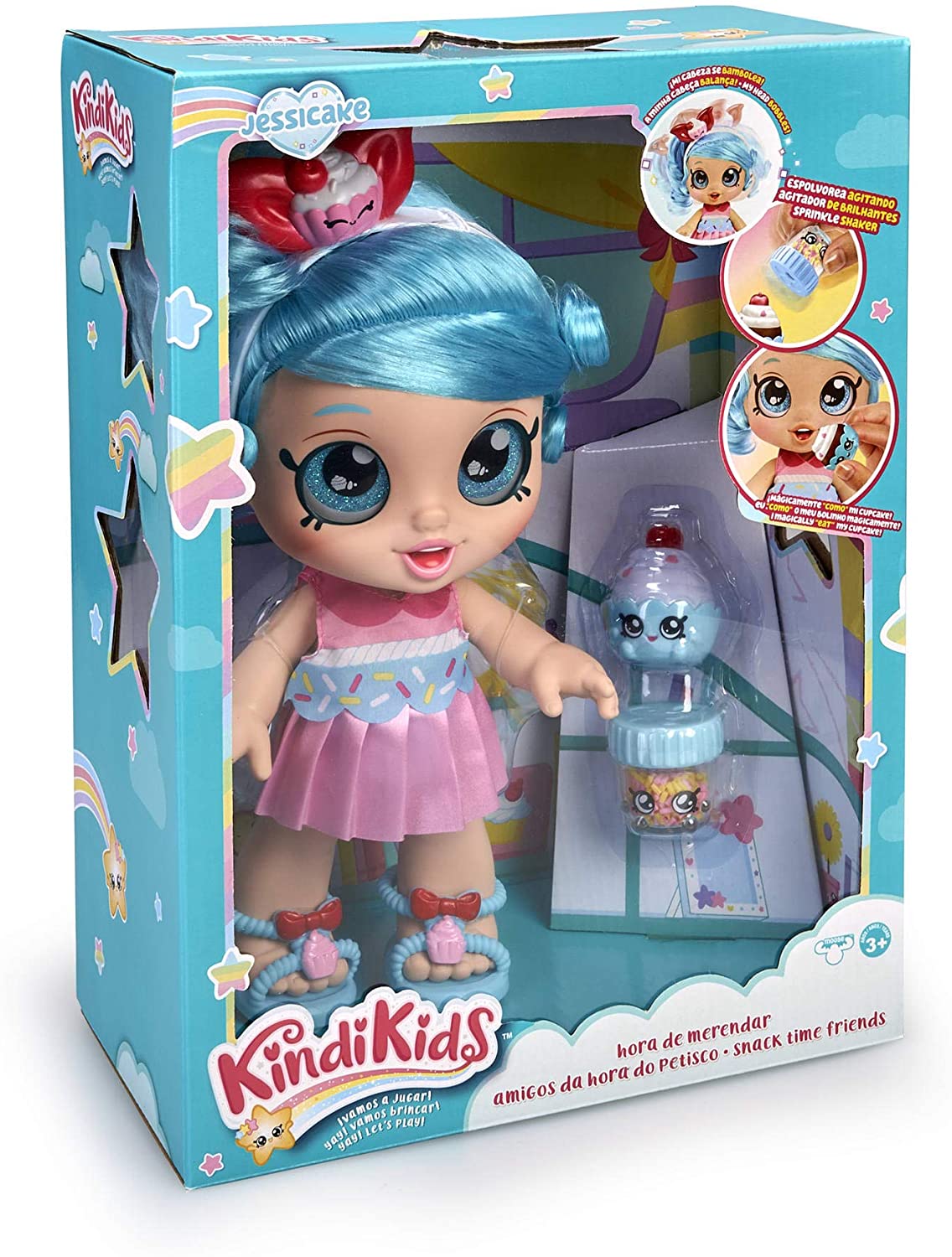 Kindi Kids – Jessicake Doll for Boys and Girls from 3 Years, Multi ...