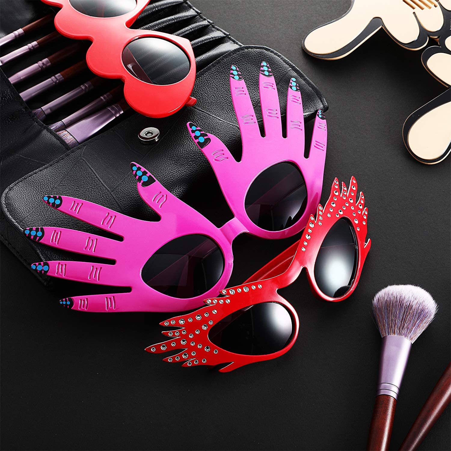 Chinco 16 Pairs Funny Glasses Novelty Party Sunglasses Costume ...