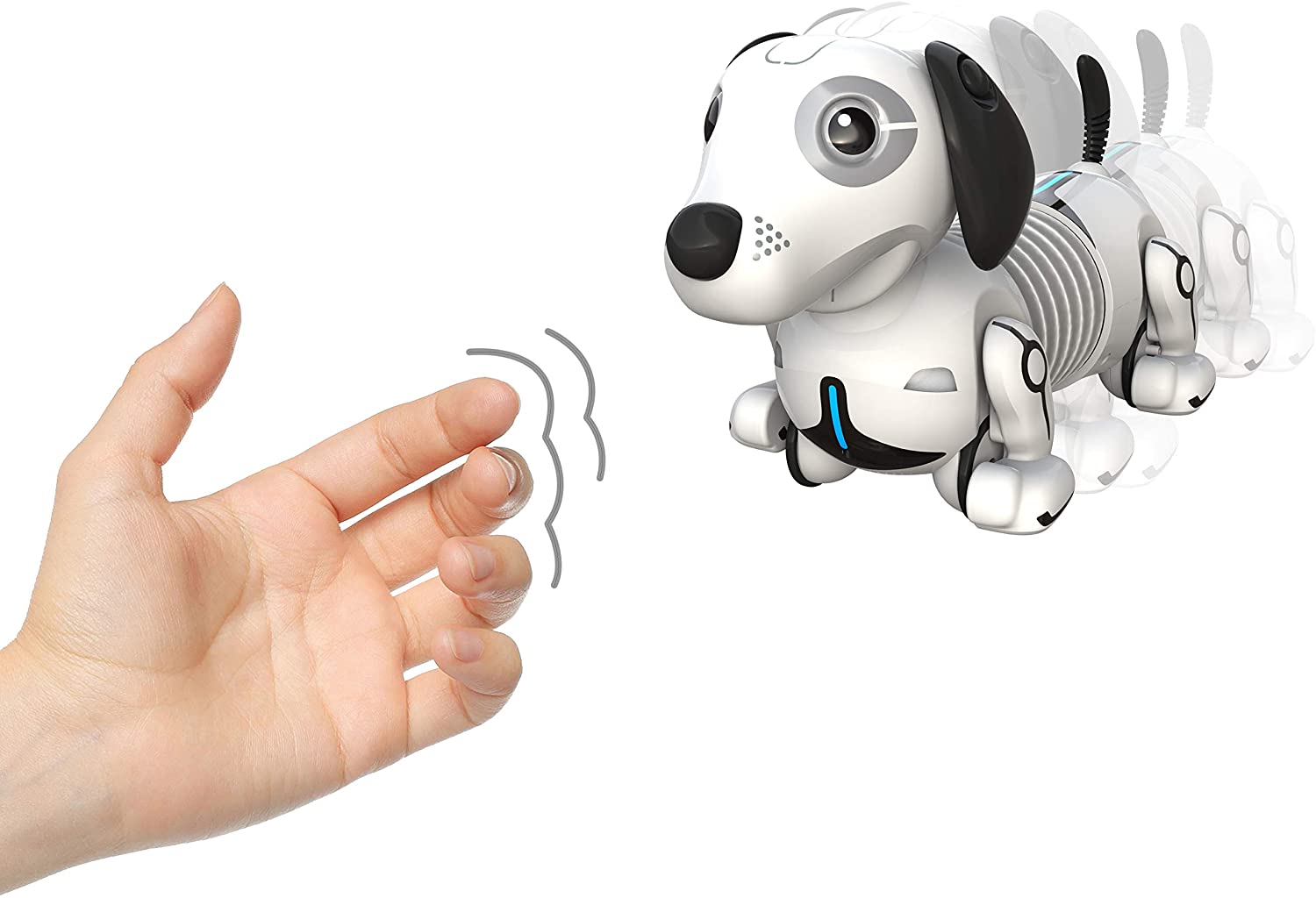 SilverLit 88570 Robo Dash/Dackel, Remote Control Dog for Kids, White ...