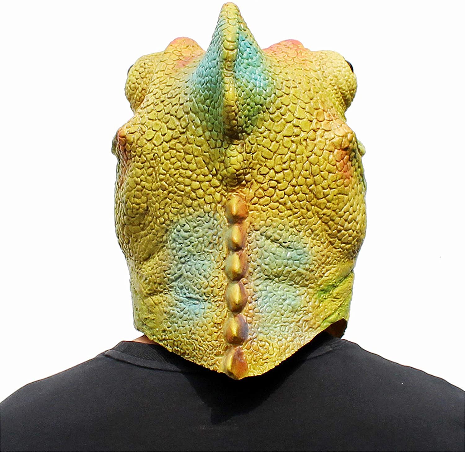 CreepyParty Lizard Mask Chameleon Head Latex Realistic Animal Full Head ...