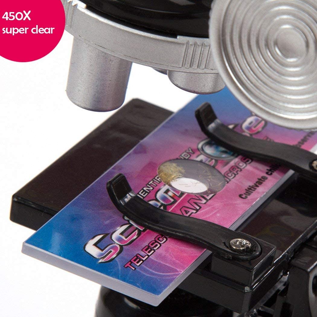 Sipobuy Kids Microscope, 100x 200x 450x Magnification Children Science ...