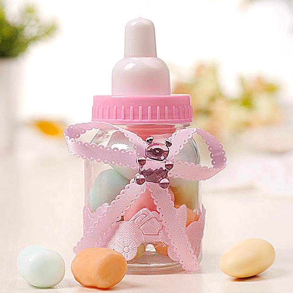Nikou 50Pcs Candy Bottles – Gift Box Baby Shower Favor Mini Candy ...