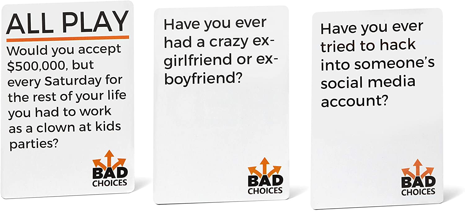 BAD CHOICES – The Have You Ever? Game – TopToy