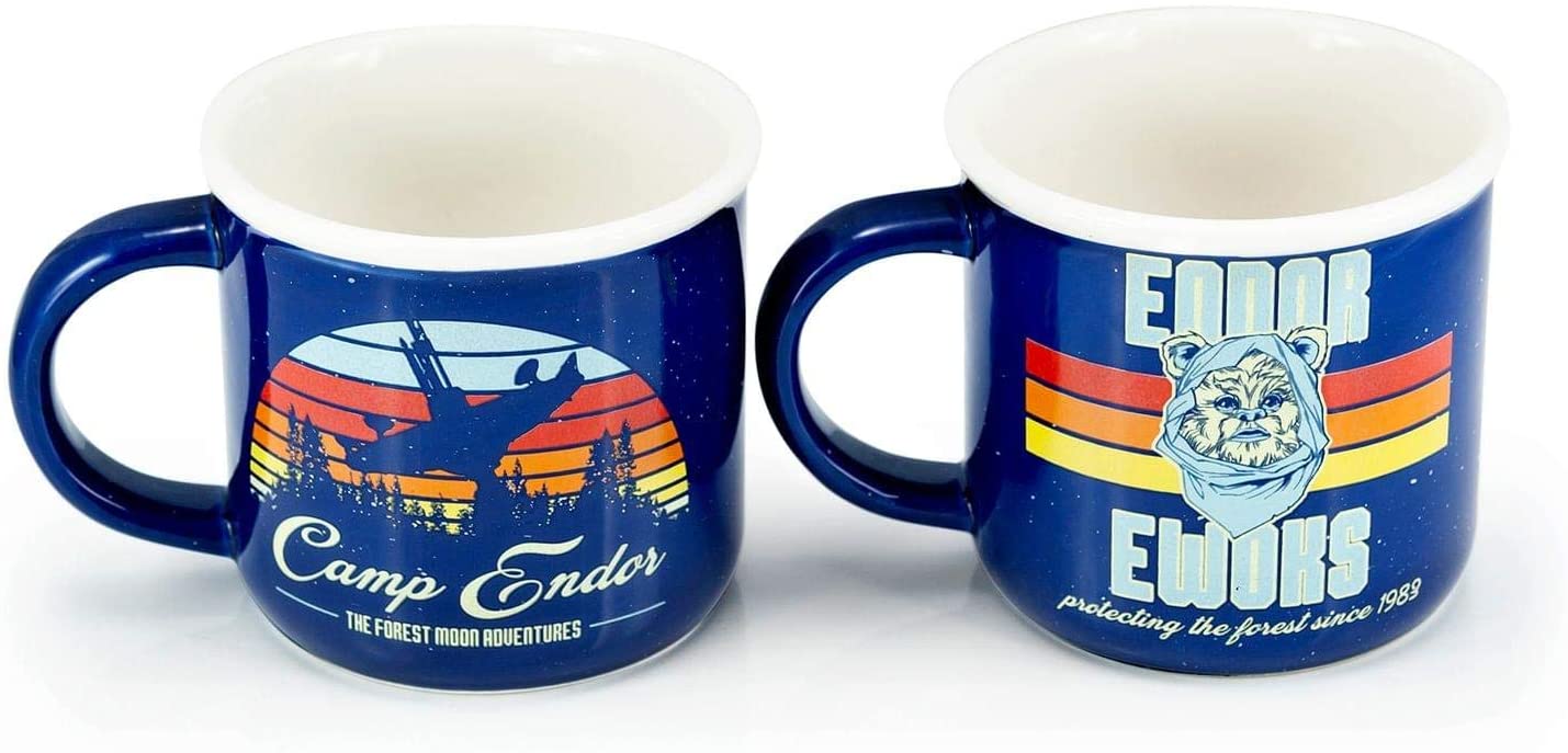 Star Wars Camp Endor Retro Mugs | Ewok Forest Camp of Endor Cups | Set ...
