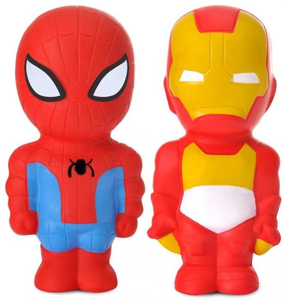 HuangWeida Superhero Squishies Toys, Spiderman Iron Man Slow Rising ...