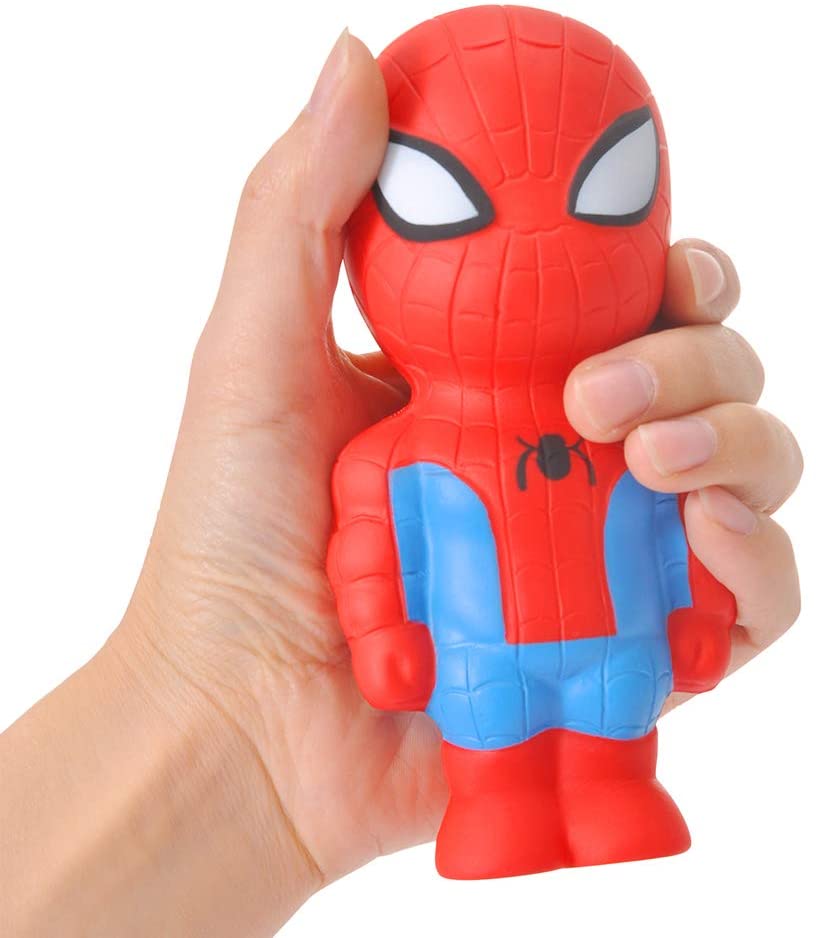 HuangWeida Superhero Squishies Toys, Spiderman Iron Man Slow Rising ...