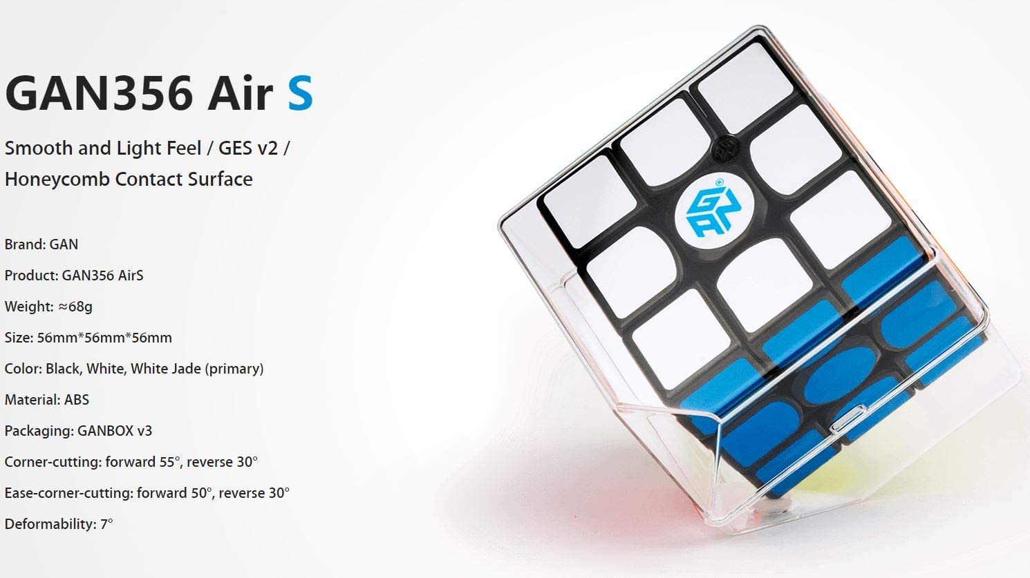 GAN 356 Air S Stickered Cube – TopToy