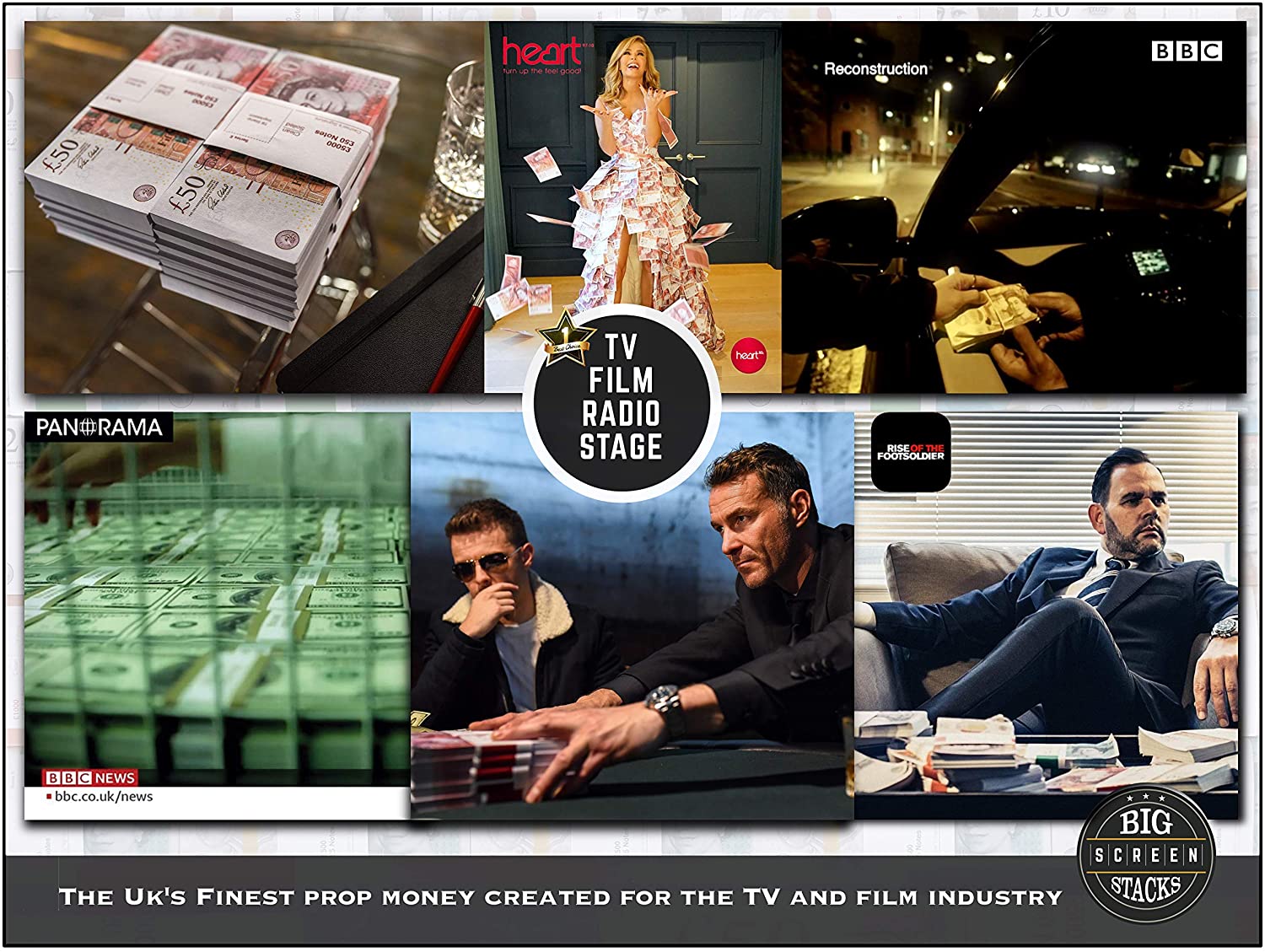 Big Screen Stacks | UK COMPANY | PROP MONEY | UK POUNDS GBP BANK NOTES ...