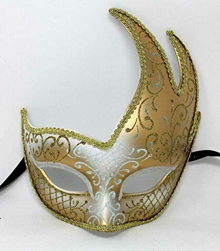 Stunning Gold & Winter White Venetian Masquerade Carnival Ball Party ...