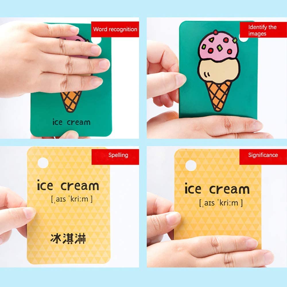 Zerich Kids Learning Pocket Flash Cards- Children’s Early Educational ...