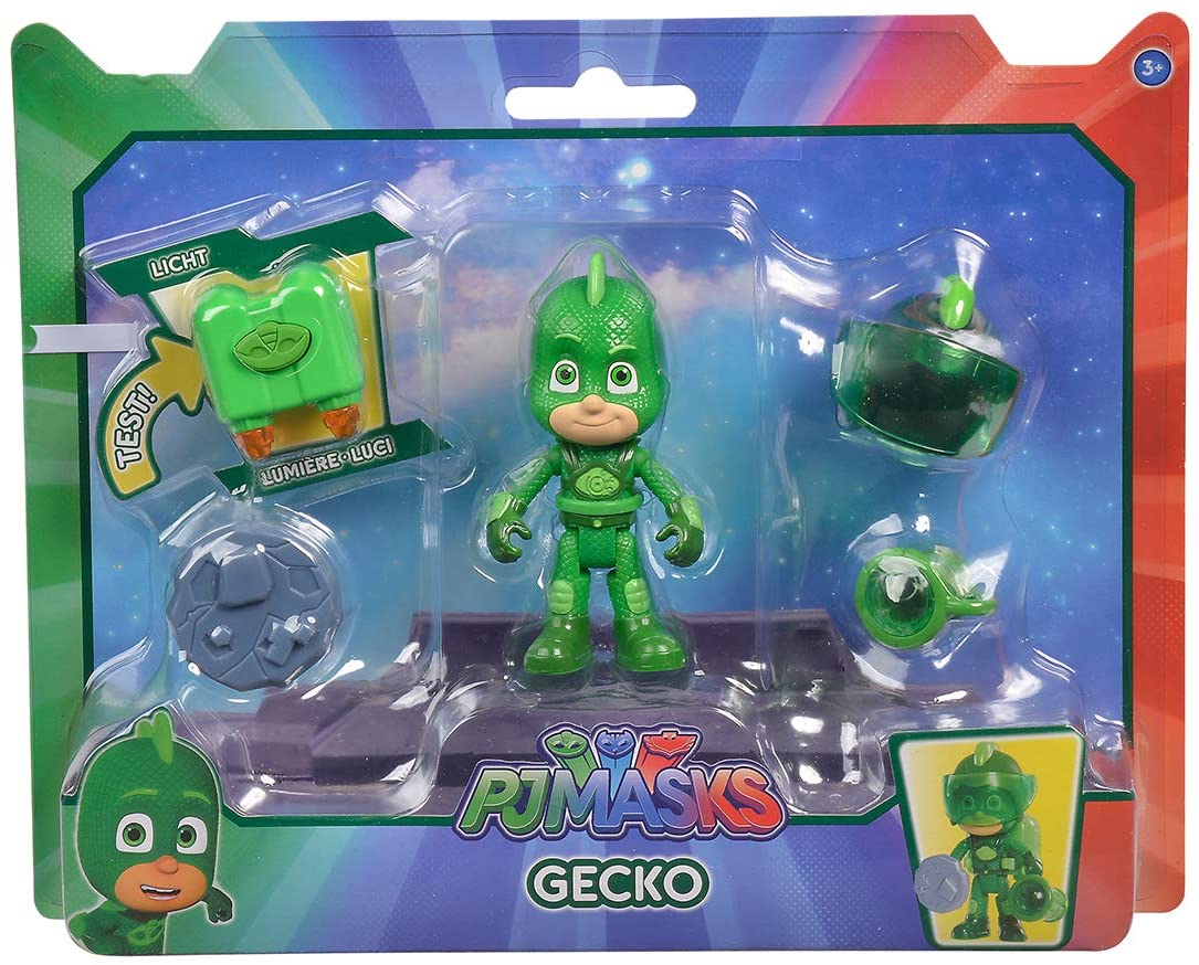 Simba PJ Masks 109402362 Toy Figure Gecko / Pyjama Hero / Action Figure ...