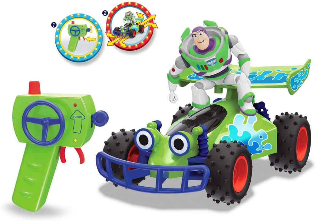 DICKIE 201134004 Toy Story Buggy with Buzz Figure, RC Car with Turbo ...