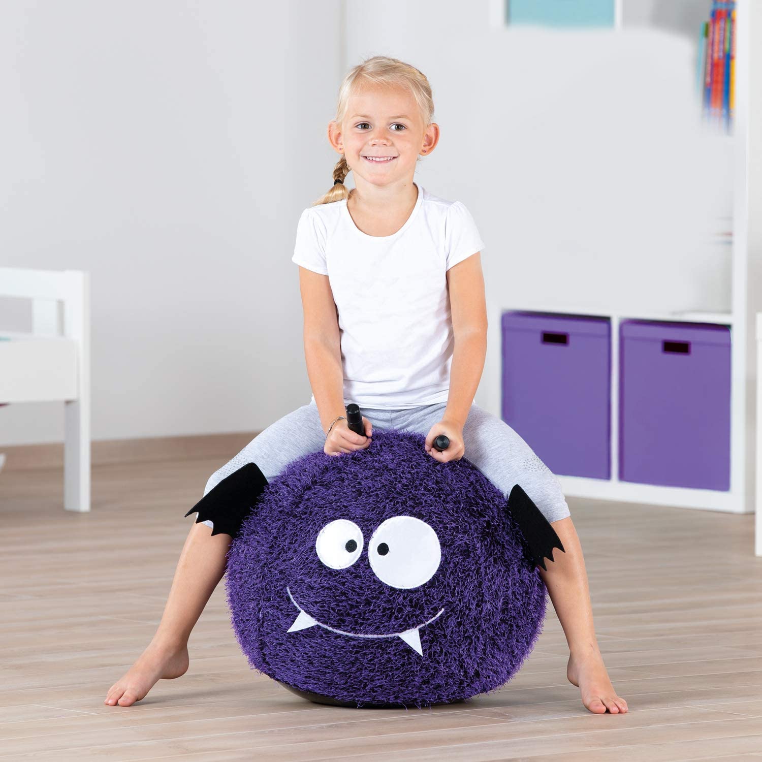 John 59576 Hopper Ball Bat Bouncy Ball 45 cm Purple / Black – TopToy