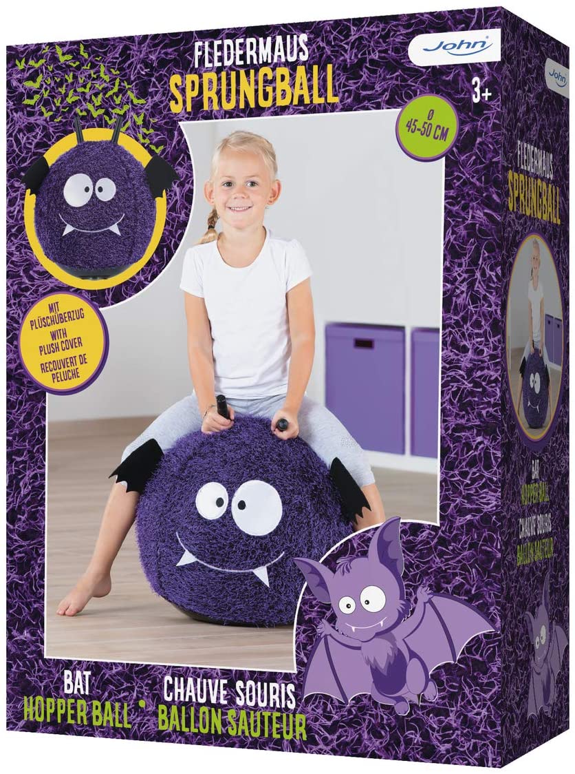 John 59576 Hopper Ball Bat Bouncy Ball 45 cm Purple / Black – TopToy