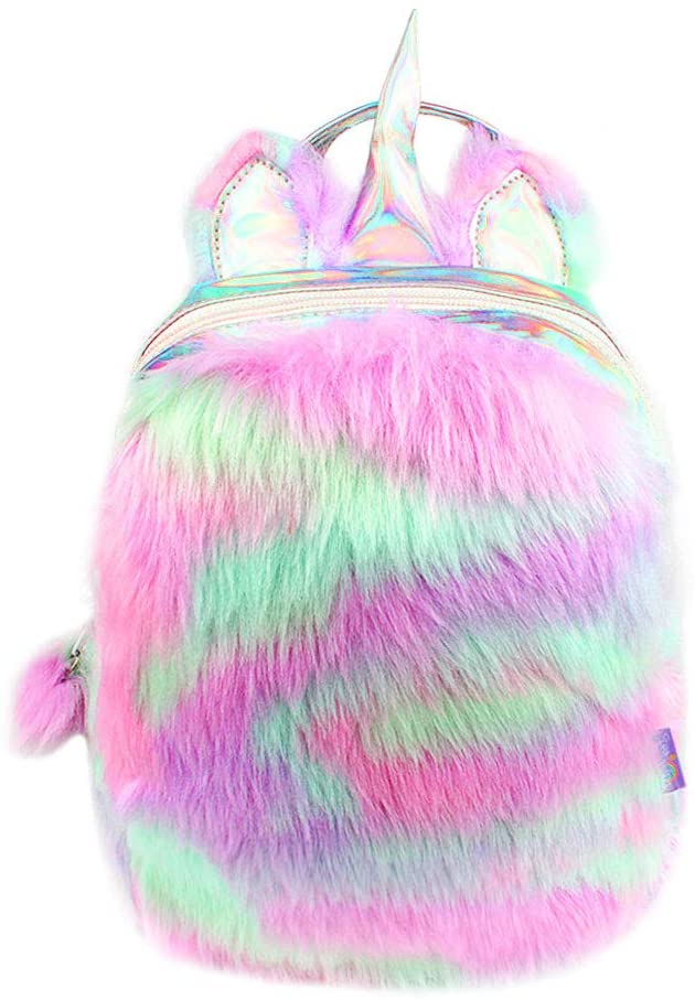 Plush Mini Unicorn Backpack,Cute Plush Unicorn Backpack for Girls ...