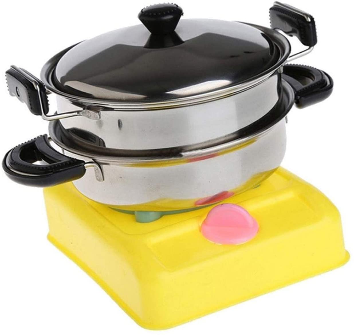 Scoolr Stainless Steel Pots and Pans Pretend Play Kitchen Set for Kids ...