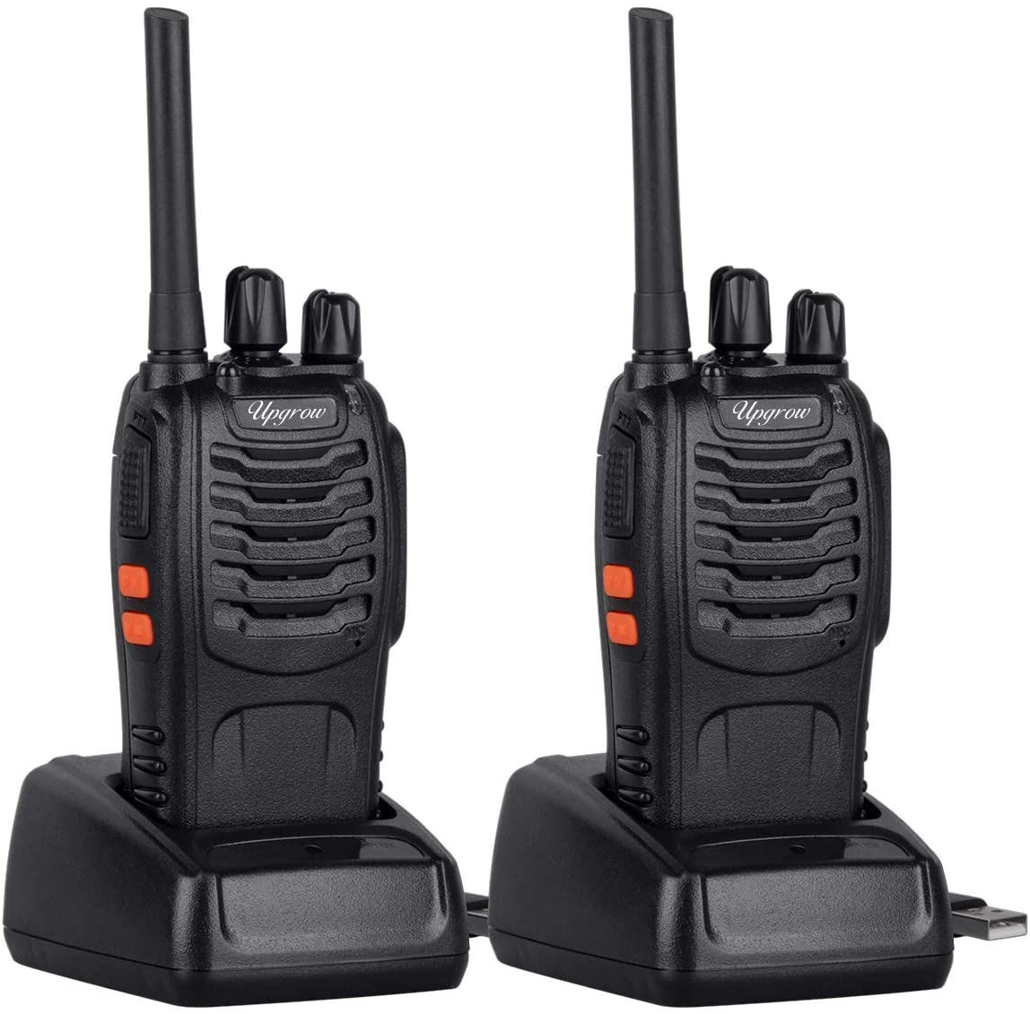 2PCS Walkie Talkie Rechargeable Walkie Talkies Long Range 16CH Two Way