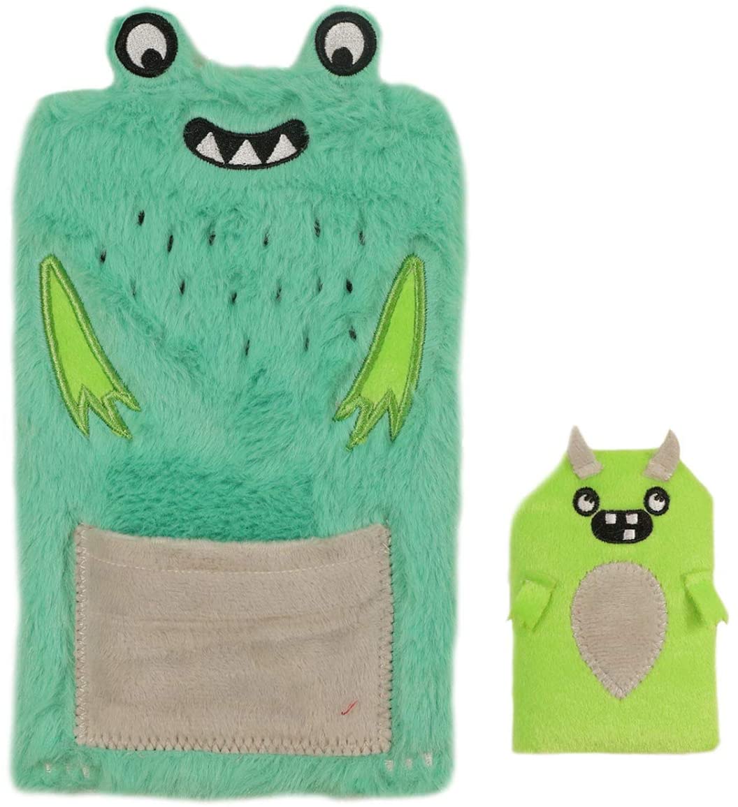 Plush Monster Lined Notebooks, Notepad, Journal – Set of 2 – TopToy