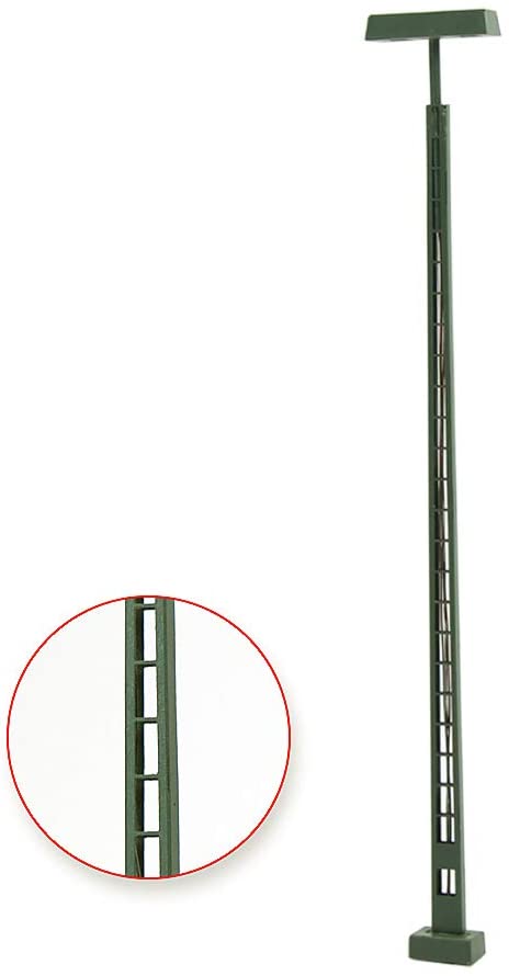 LQS54HO 3pcs Model Railway operating Lights Lattice Mast HO Scale lamp ...