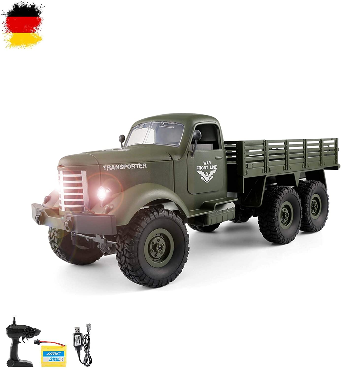 HSP Himoto 2.4GHz RC Remote Control 6WD Off-Road Military Army Truck ...