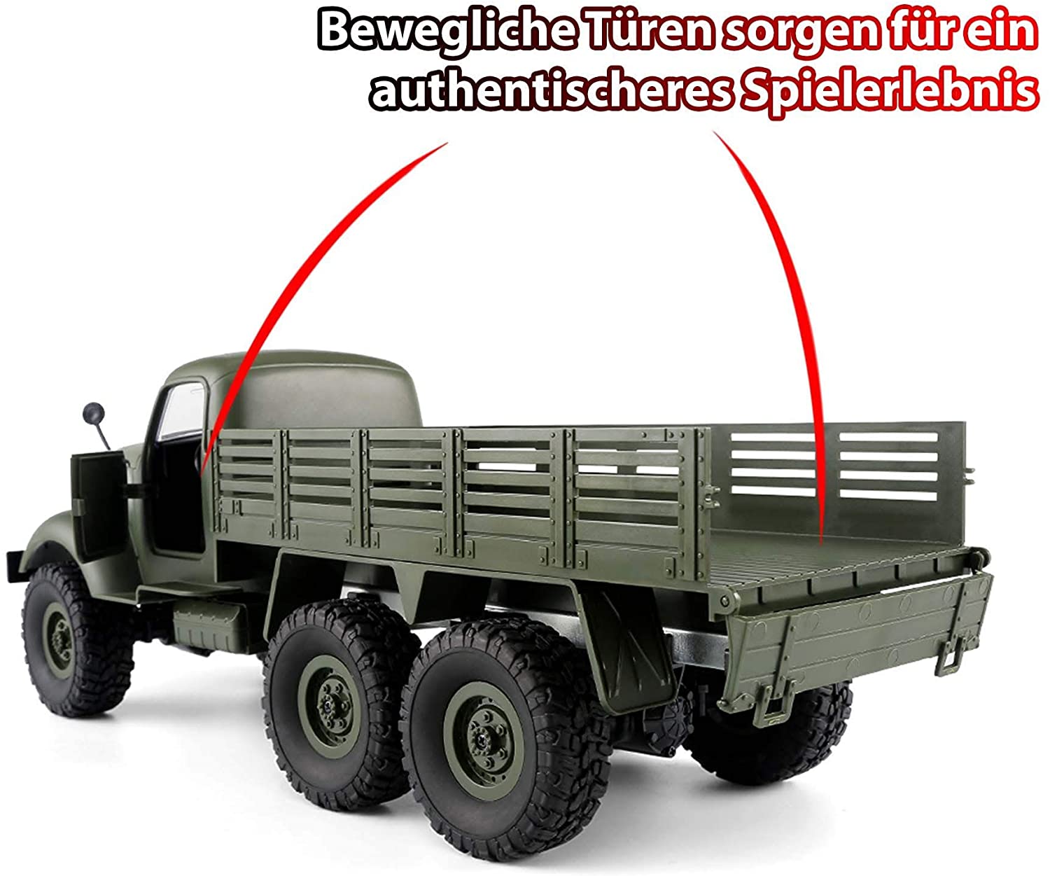 HSP Himoto 2.4GHz RC Remote Control 6WD Off-Road Military Army Truck ...