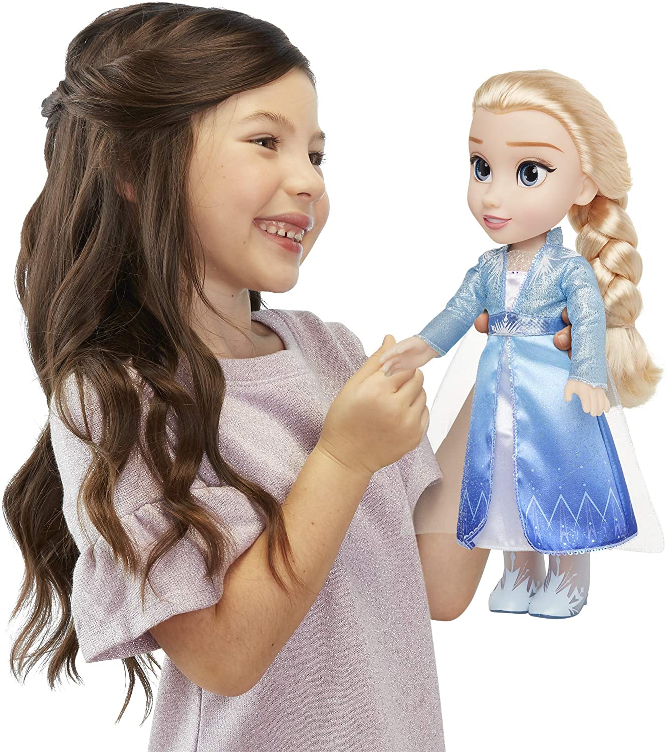 Disney Frozen 2 Elsa Adventure Doll 14″ Tall With Shimmery Ice Crystal