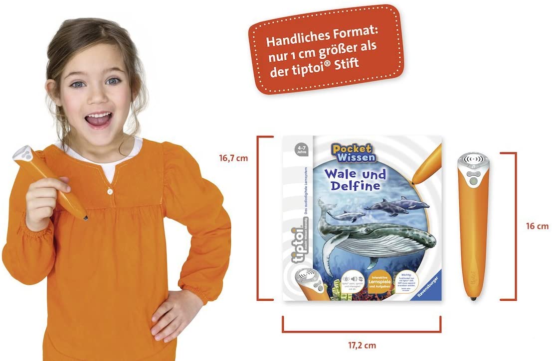 tiptoi Ravensburger Book 4-7 Years Old Pocket Knowledge – Whales and ...