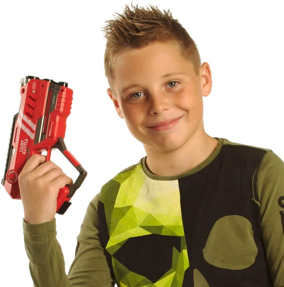 Light Battle Laser Gun set – 2 Anti-Cheat Infrared guns (red, blue ...