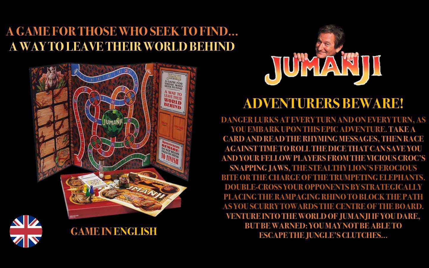 JUMANJI The Board Game | A Game For Those Who Seek To Find… A Way To ...