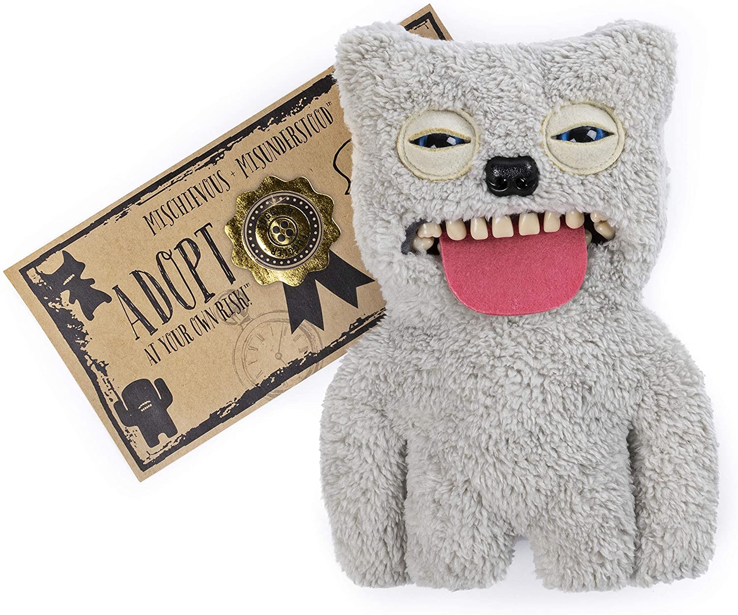 Fuggler 22cm Funny Ugly Monster – Sir Belch (Fuzzy White) – TopToy