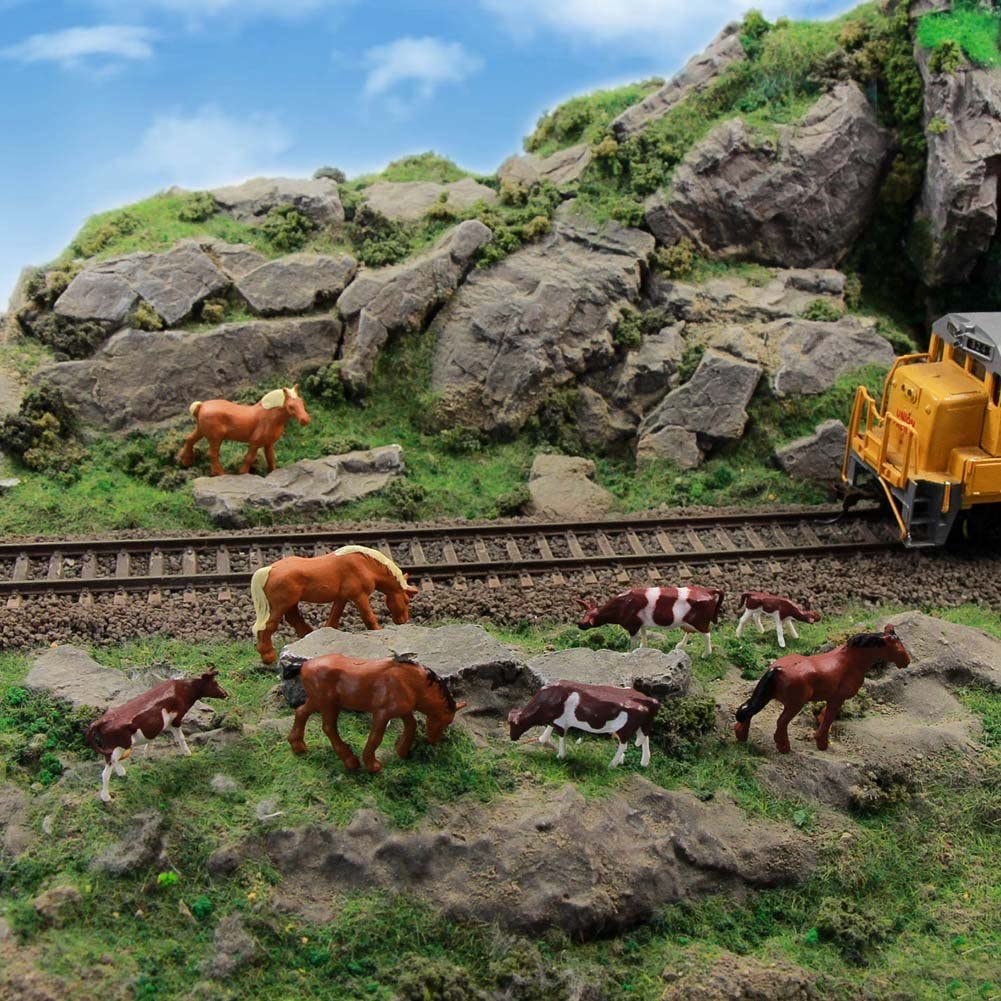 Farm Animals Figure Toys Set,AN8706 36PCS 1:87 Well Painted Farm ...