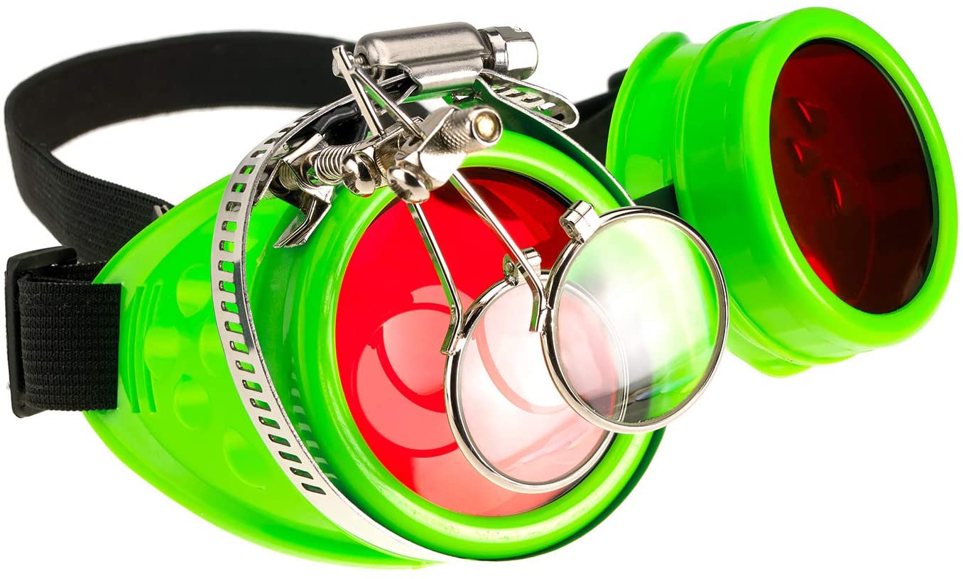 4sold Loupe Steampunk Black Cyber Goggles Rave Goth Vintage Victorian ...