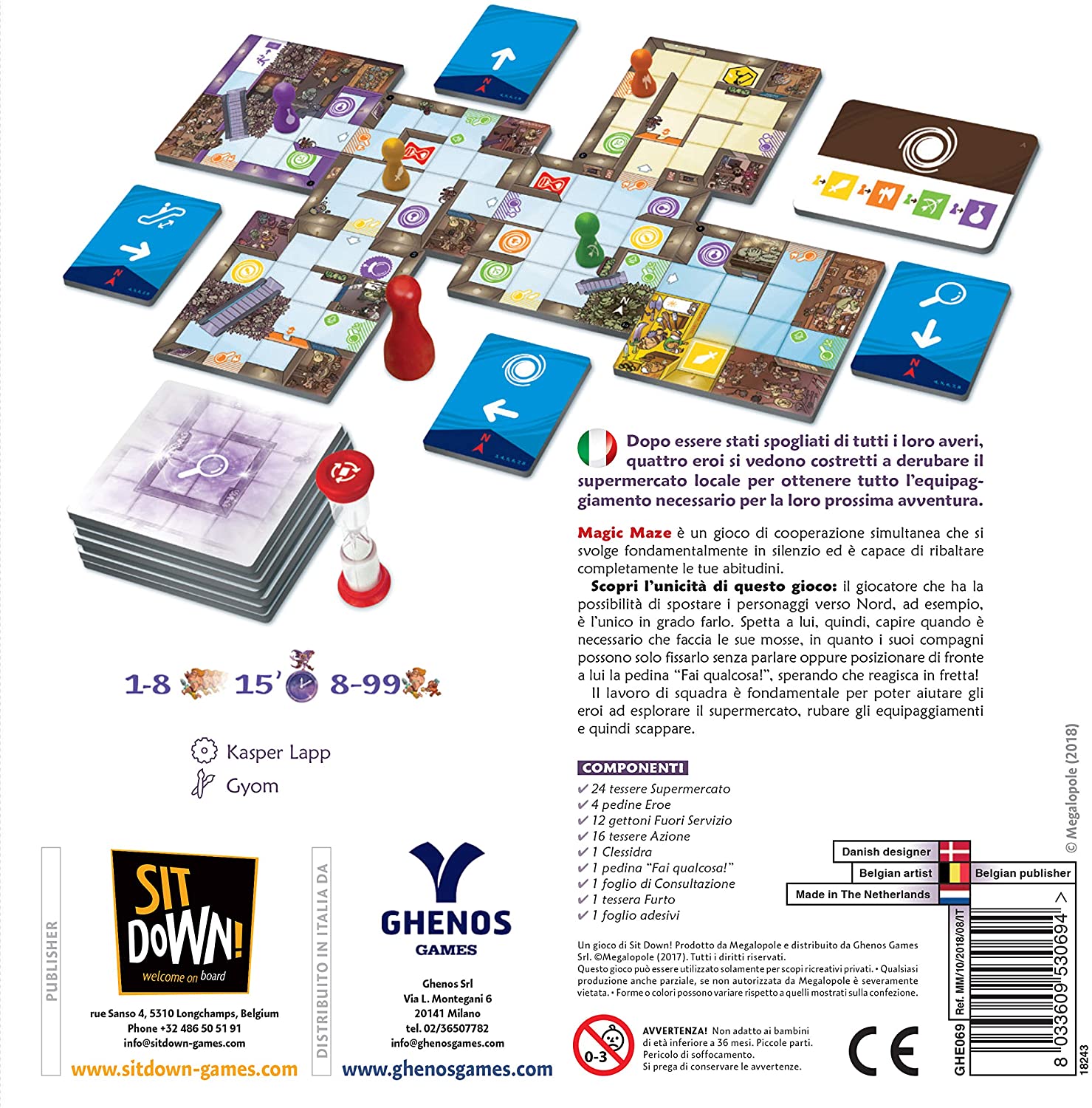 Ghenos Games GHE069/2 Magic Maze Table Game, White – TopToy