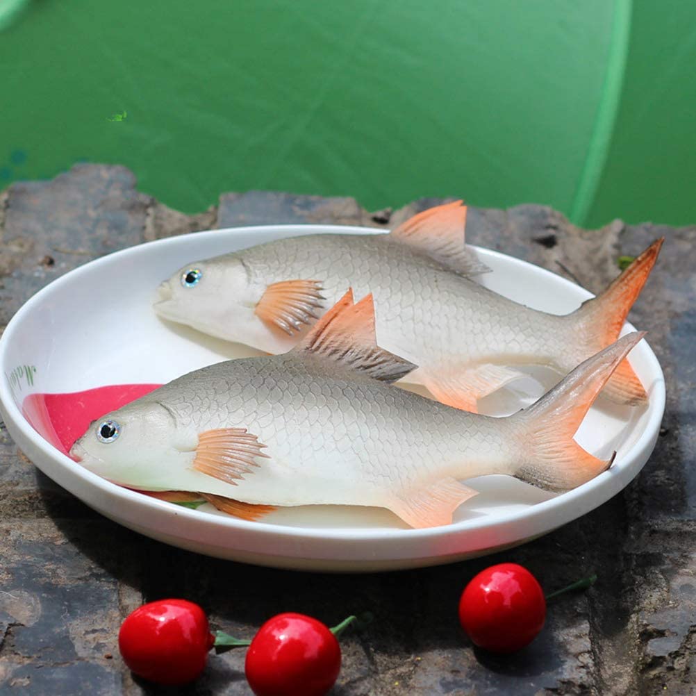 Toyvian Artificial Simulation Fake Fish Realistic Carp Model Fish Kids ...